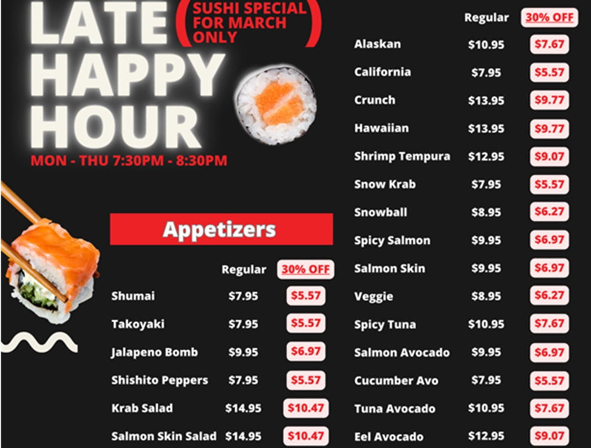 Boto Sushi - Takeaway food - San Diego - Order online