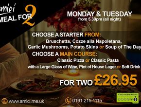 Amici - Food delivery - NEWCASTLE UPON TYNE - Order online